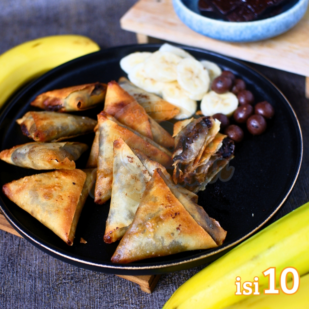 Jual Samosa Pisang Coklat Lumer Makanan Frozen Food Murah Homemade ...