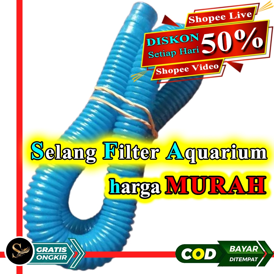 Jual Selang Spiral untuk Aquarium Panjang 60cm Elastis dan Kuat Selang ...