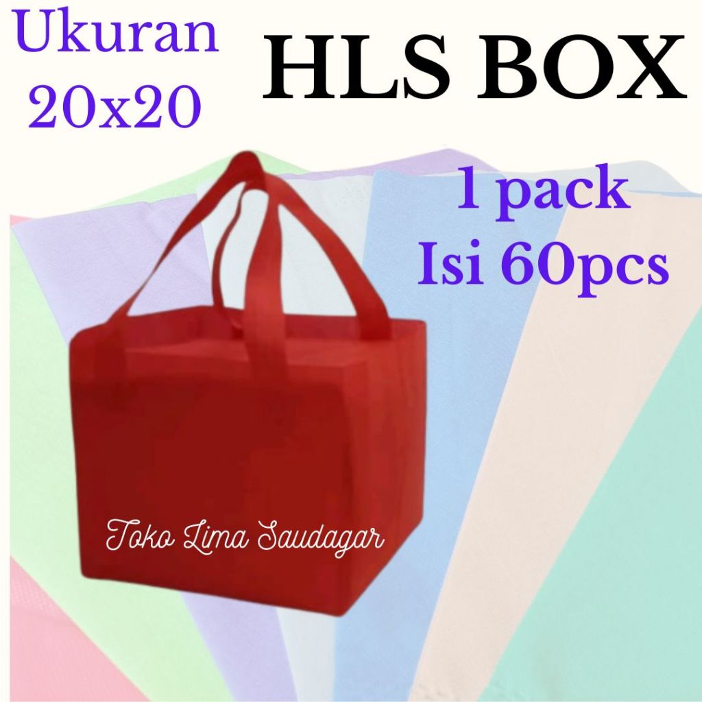 Jual Goodiebag ( 1 pak Isi 60pcs ) Tas Box Nasi / Handle box /Ukuran ...