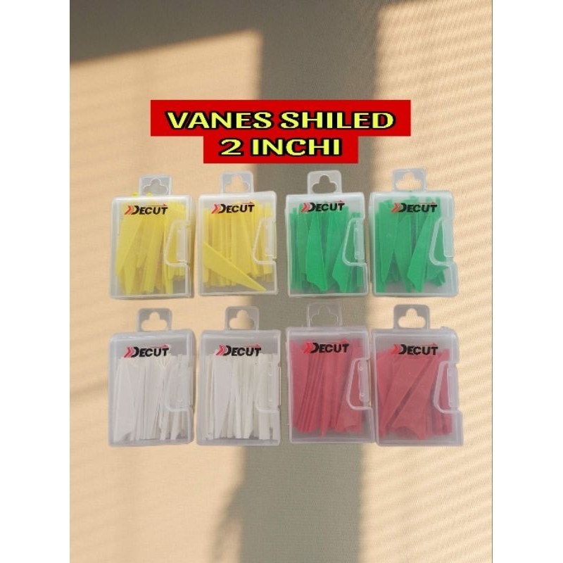 Jual VANES SHILED 2 INCH - ARROW VANES - VANES KARET - ISI 36 PCS ...