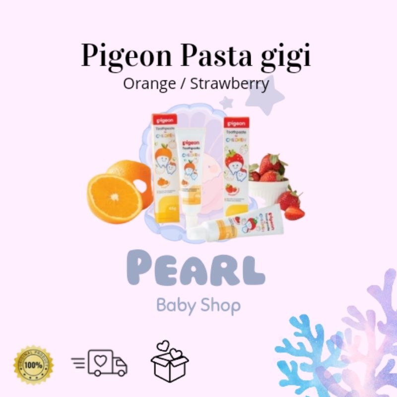 Jual Pigeon Pasta gigi anak 45g Orange/strawberry | Shopee Indonesia
