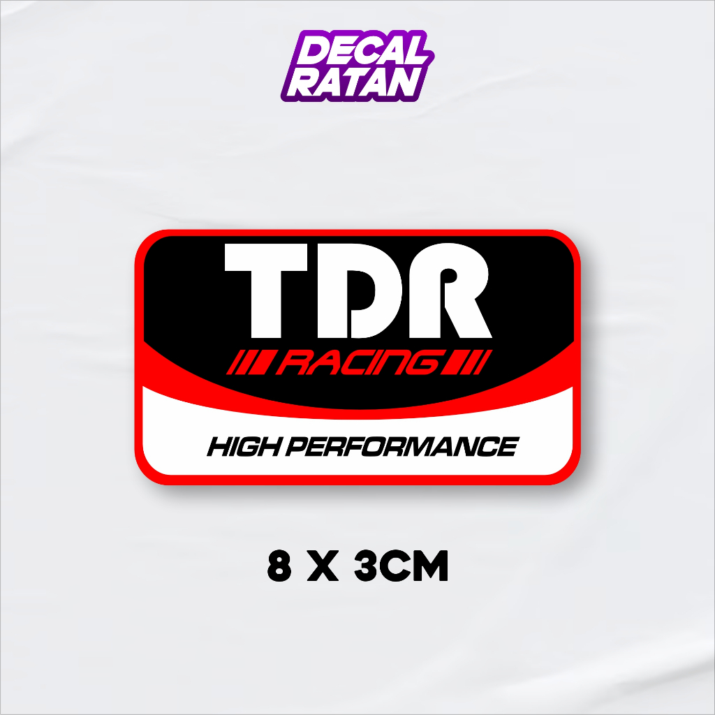 Jual STICKER VYNIL RACING TDR SATUAN ANTI AIR VIRAL NEW HIGH QUALITY ...