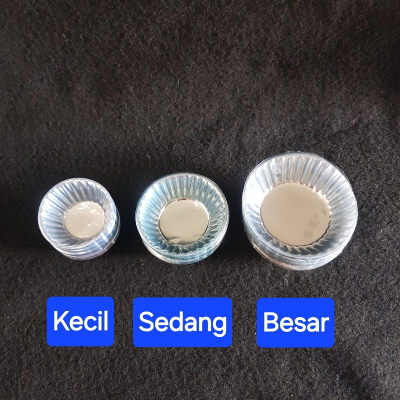 Jual 100pcs Mika Cup Roti Kecil Sedang Besar / Mika Saos Sambal / Mika ...