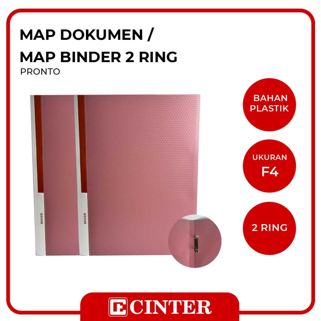 Jual PRONTO - MAP DOKUMEN / MAP PENYIMPANAN DOKUMEN / MAP BINDER 2 RING ...