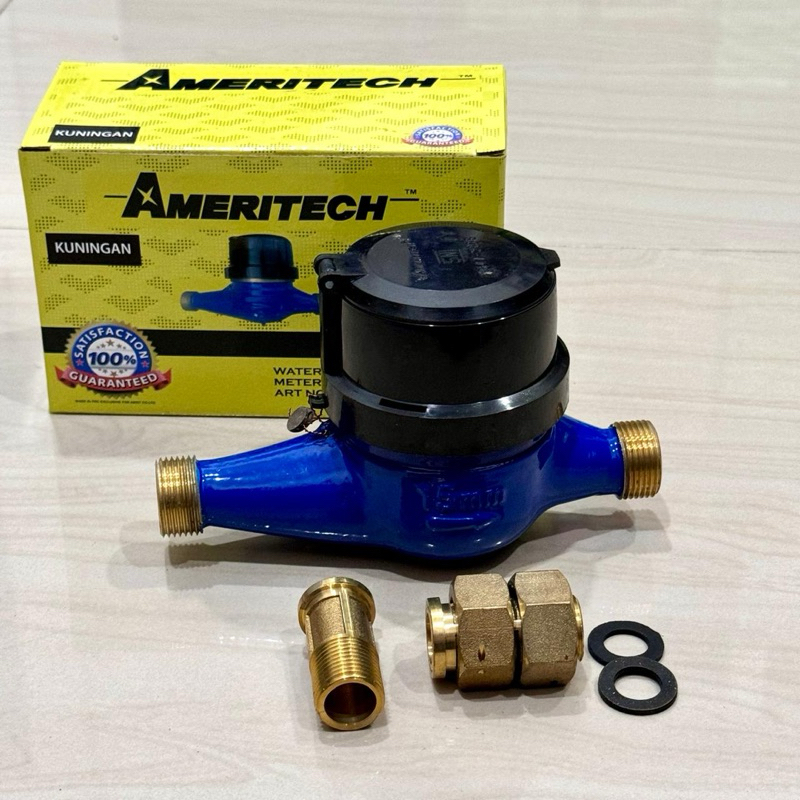 Jual METERAN AIR PDAM AMERITECH 7DIGIT Asli ORIGINAL ( pipa 1/2” inci ...