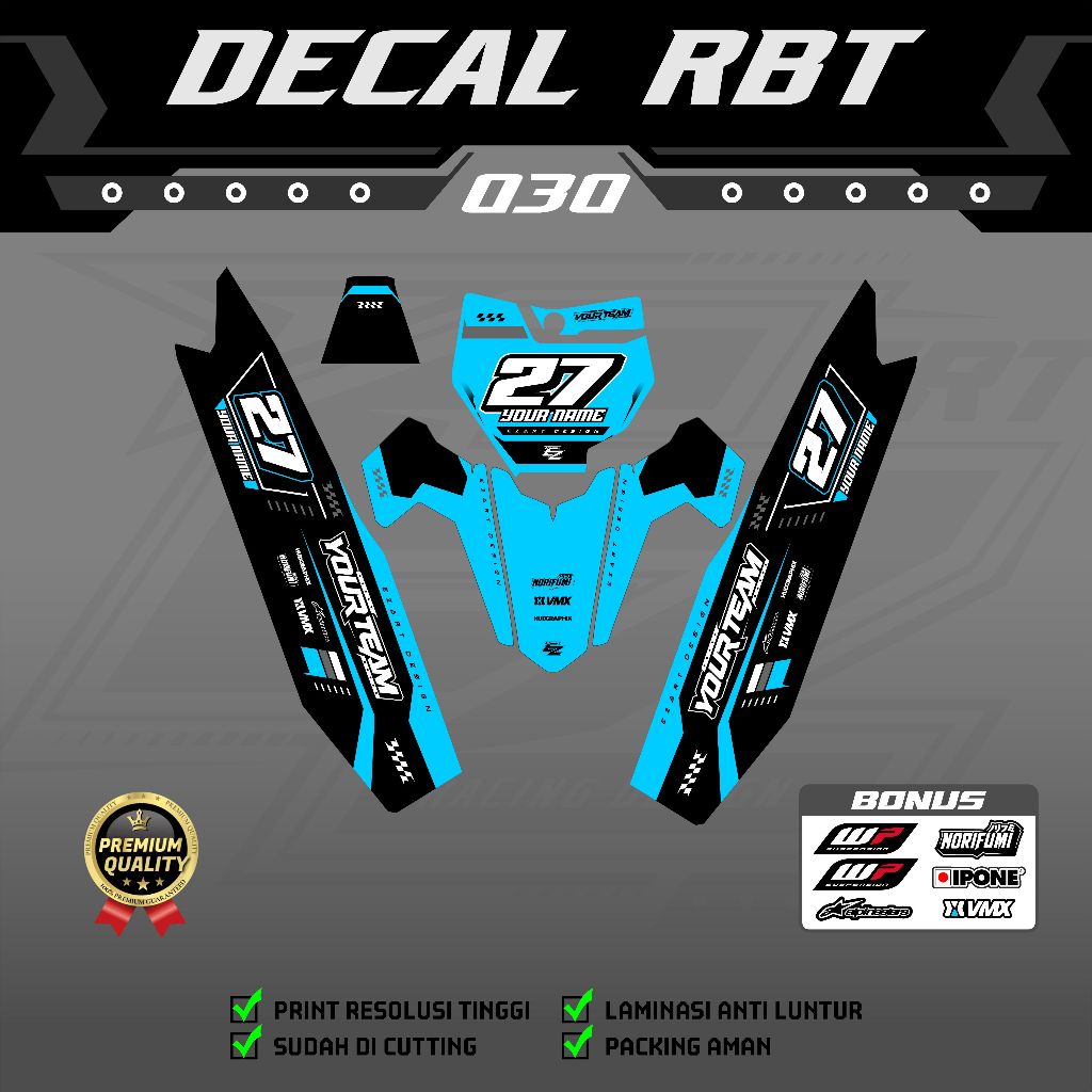 Jual DECAL RBT VEGA LAMA NEW JUPITER F1ZR DECAL TRAIL CUSTOM KCODE ...
