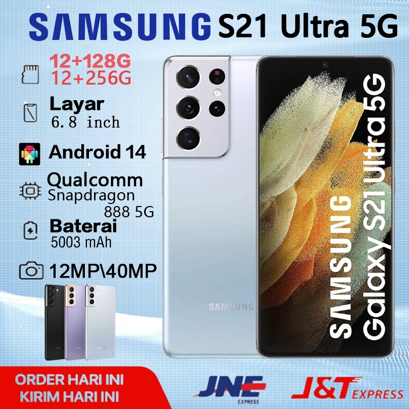 Jual [SINYAL PERMANEN]SAMSUNG GALAXY S21 ULTRA 5G RAM 12 ROM 128/256/512 SECOND ORIGINAL LIKE ...