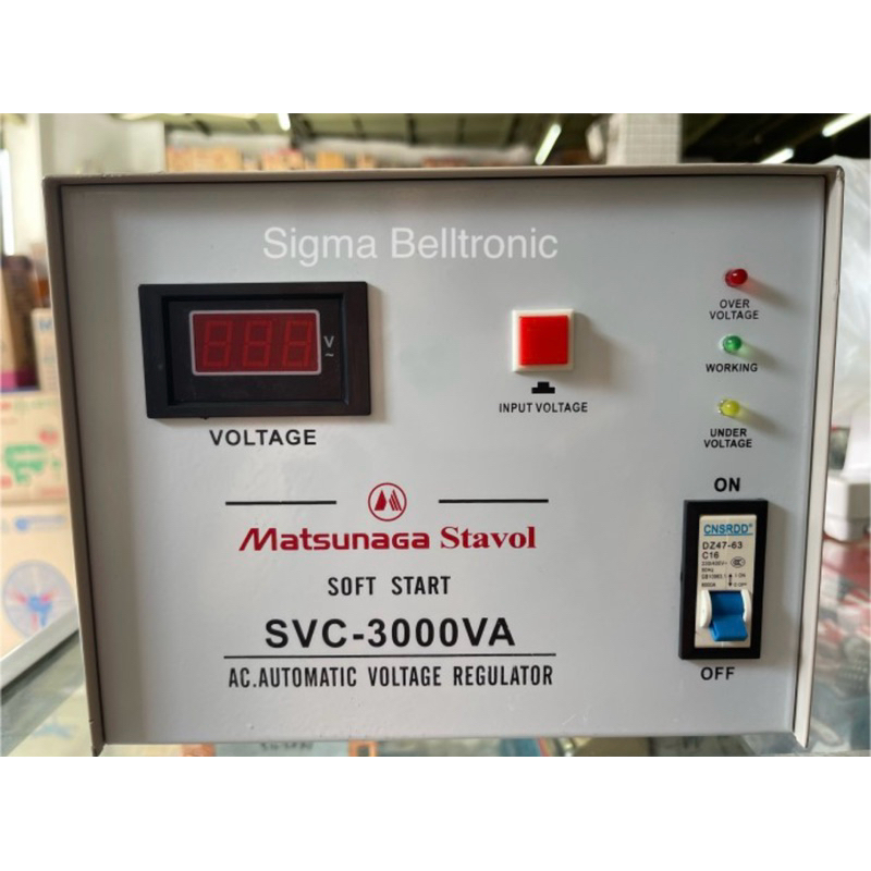 Jual Stavol DIGITAL 3000 watt Matsunaga Stabilizer 3000VA | Shopee ...