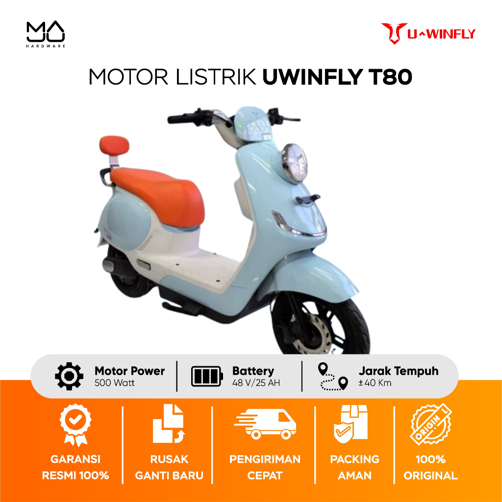Jual U-WINFLY Motor Listrik Type NEW T80 1200Watt - Garansi Resmi ...