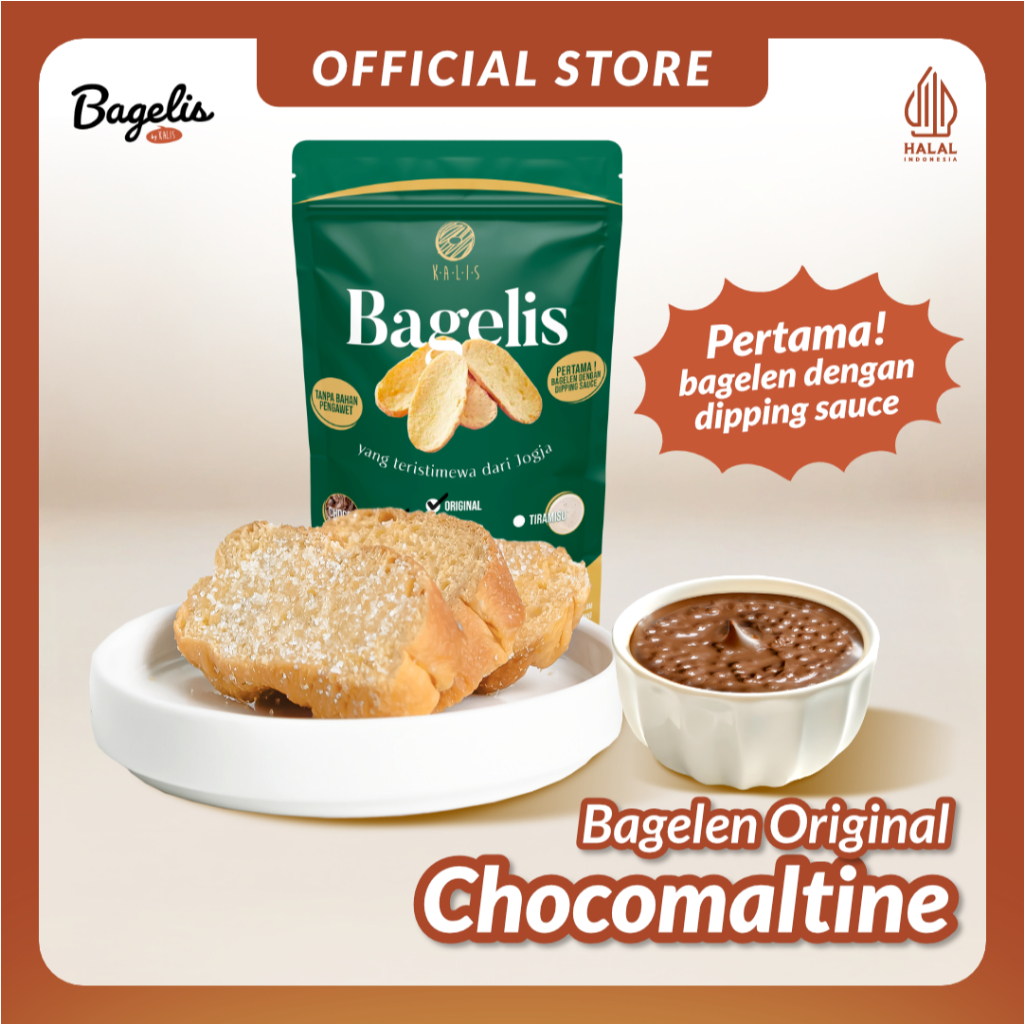 Jual BAGELIS ORIGINAL Cocol Chocomaltine | Roti Kering Bagelen | Kue Kering Bagelan 160g ...