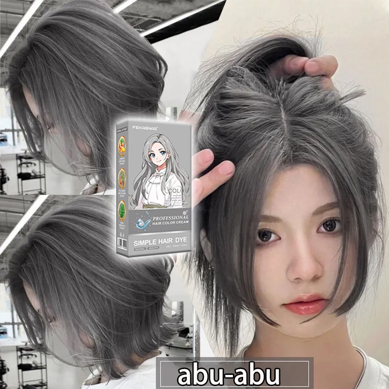 Jual 【COD】FEKAGNAS cat rambut Abu-abu*200ml, pewarna rambut Bahan ...