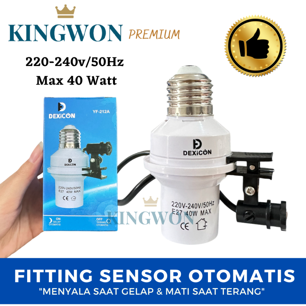 Jual FITTING LAMPU SENSOR CAHAYA OTOMATIS UNTUK SEGALA LAMPU FITTING ...