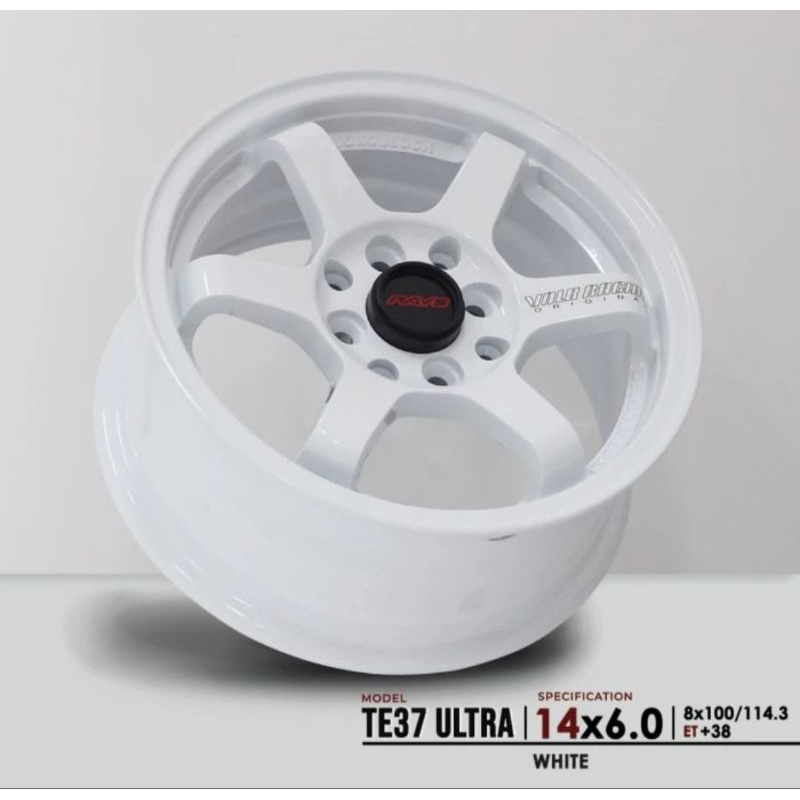 Jual VELG TE37 ULTRA R14X6 ET38 PCD 8X100X114.3 | Shopee Indonesia