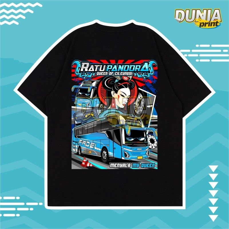 Jual (free sticker + ganci)KAOS BUSMANIA RATU PANDORA MSM TRANS COTTON ...