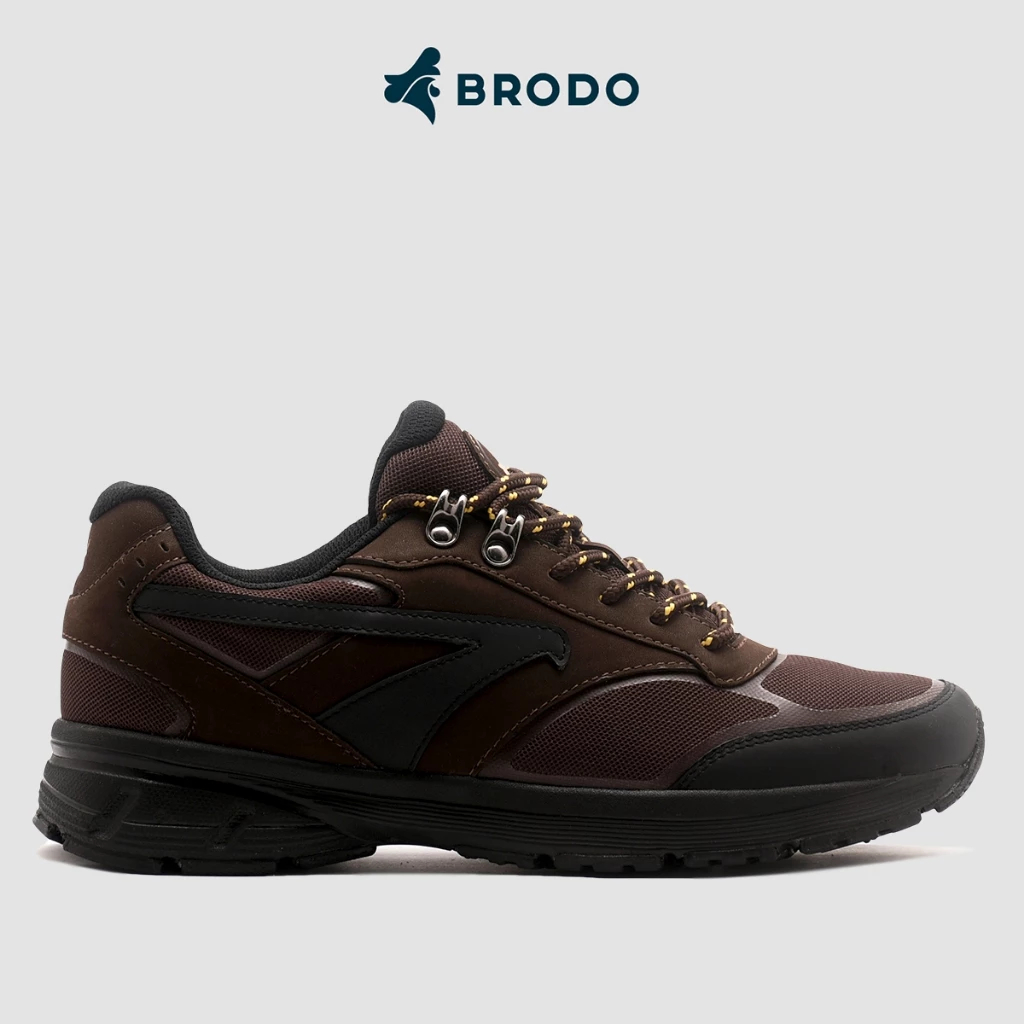 Jual BRODO - Sneakers Ace Nova Venture Dark Brown | Shopee Indonesia