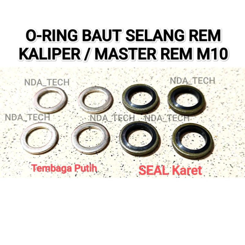 Jual O RING BAUT SELANG REM O-RING BAUT NEPEL MASTER REM MOTOR RING ...