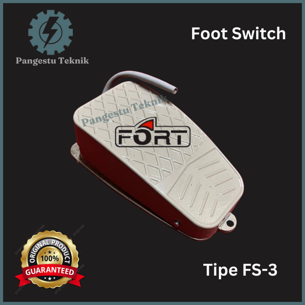 Jual Foot Switch Tipe FS-3 merk Fort / Ewig Saklar Injak Pedal Kaki on ...
