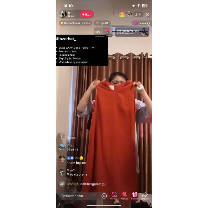 Jual dress oren | Shopee Indonesia