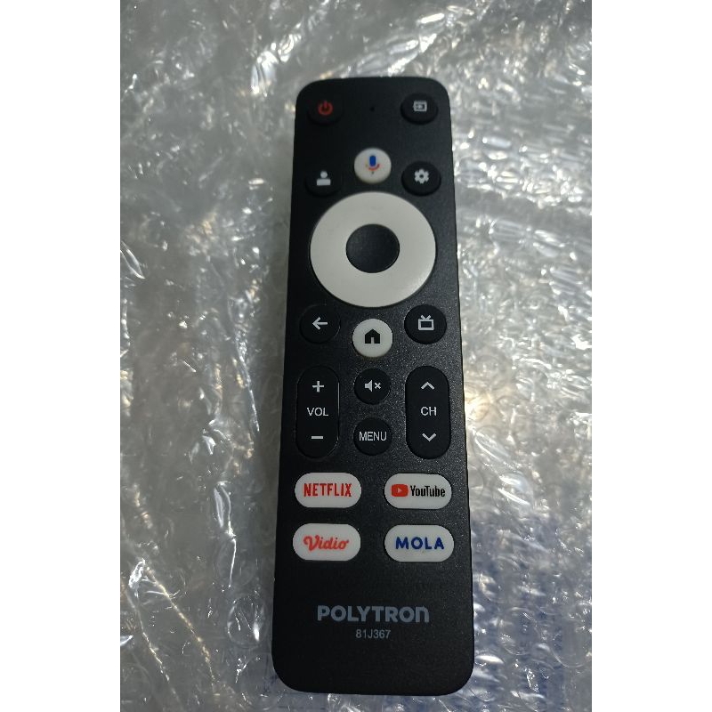 Jual REMOTE ANDROID TERBARU LED TV POLYTRON 81J367 100% ORIGINAL ...