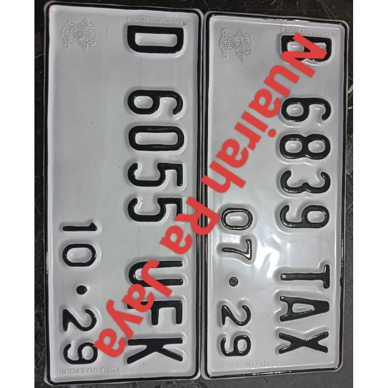 Jual PLAT NOMOR MOTOR FONT STANDART __SAMSAT PAKAI LOGO KORLANTAS ...