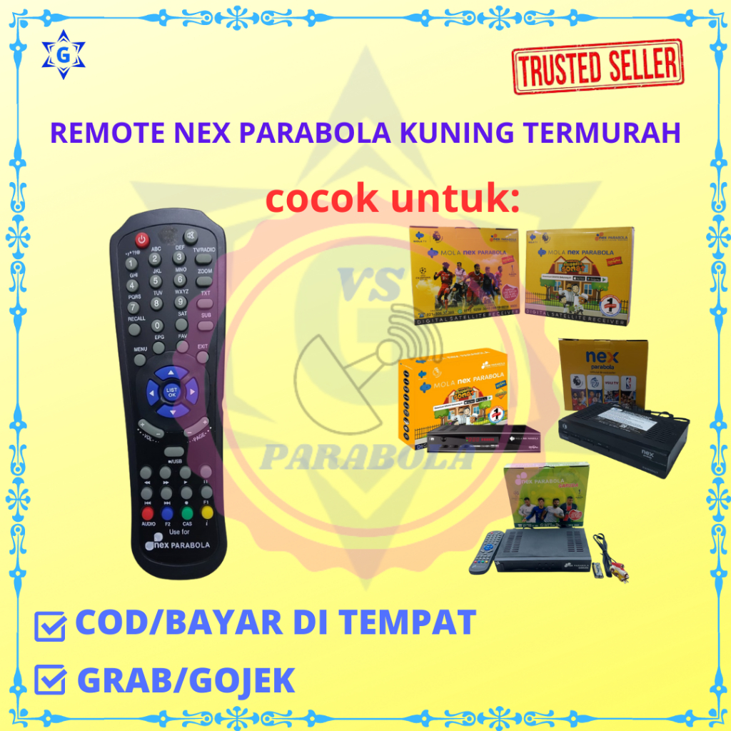 Jual REMOTE RECEIVER NEX PARABOLA KUNING/PUTIH/HITAM/GARUDA G1 | Shopee ...