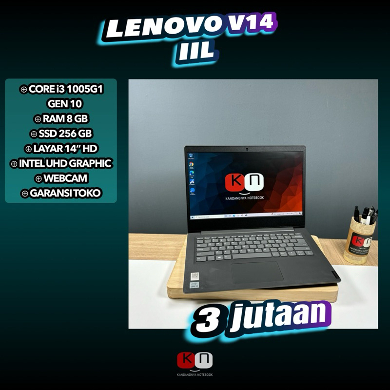 Jual LENOVO V14-IIL CORE i3 1005g1 GEN 10 RAM 8GB SSD 256GB GREY DOFF | Shopee Indonesia