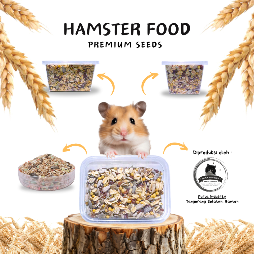 Jual Hamster Food Premium Seeds for Hamster (200 gram) | Shopee Indonesia