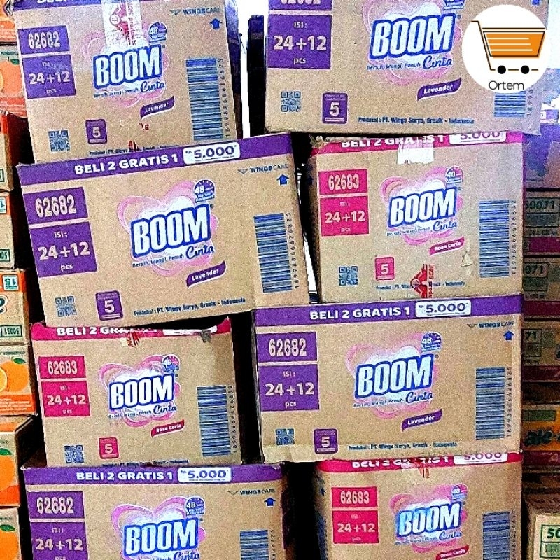 Jual BOOM CINTA DETERGEN 1 DUS | 36 PCS | Shopee Indonesia
