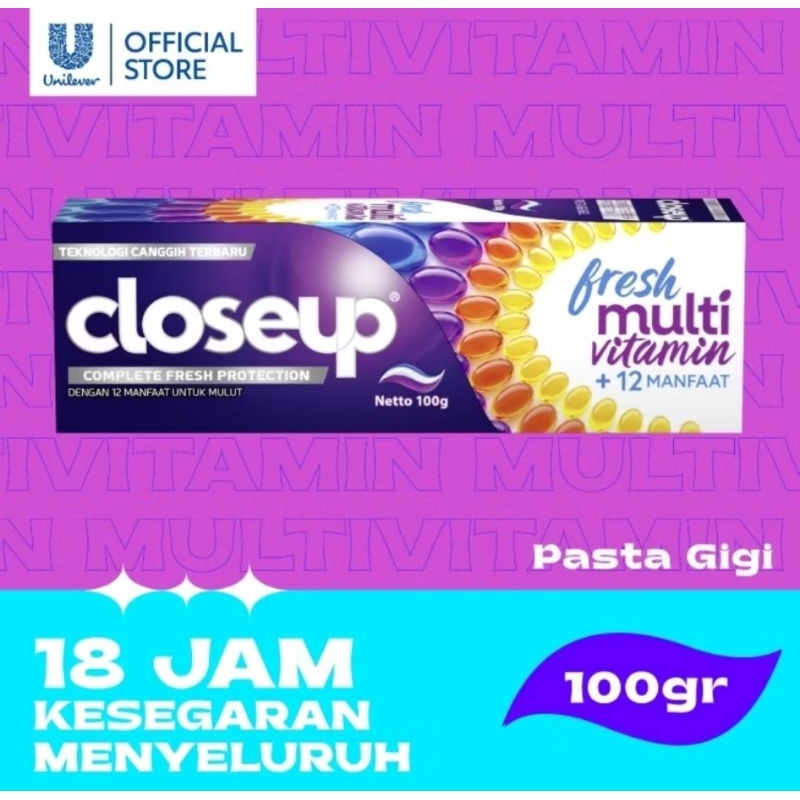 Jual CLOSEUP PASTA GIGI FRESH MULTIVITAMIN COMPLETE FRESH PROTECTION ...