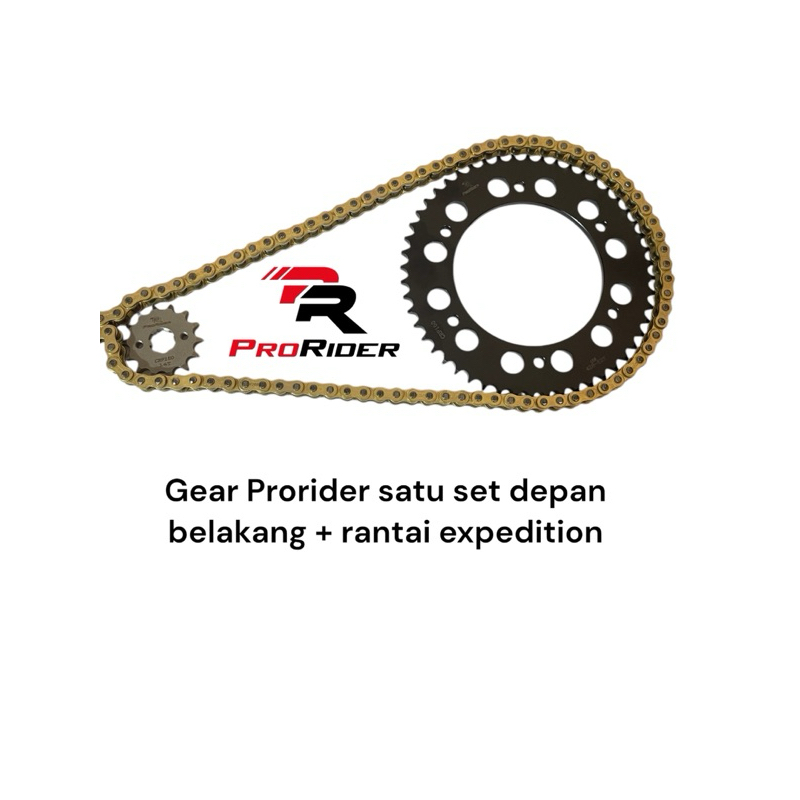 Jual Gear Prorider Satu set depan belakang plus rantai expedition 428 ...