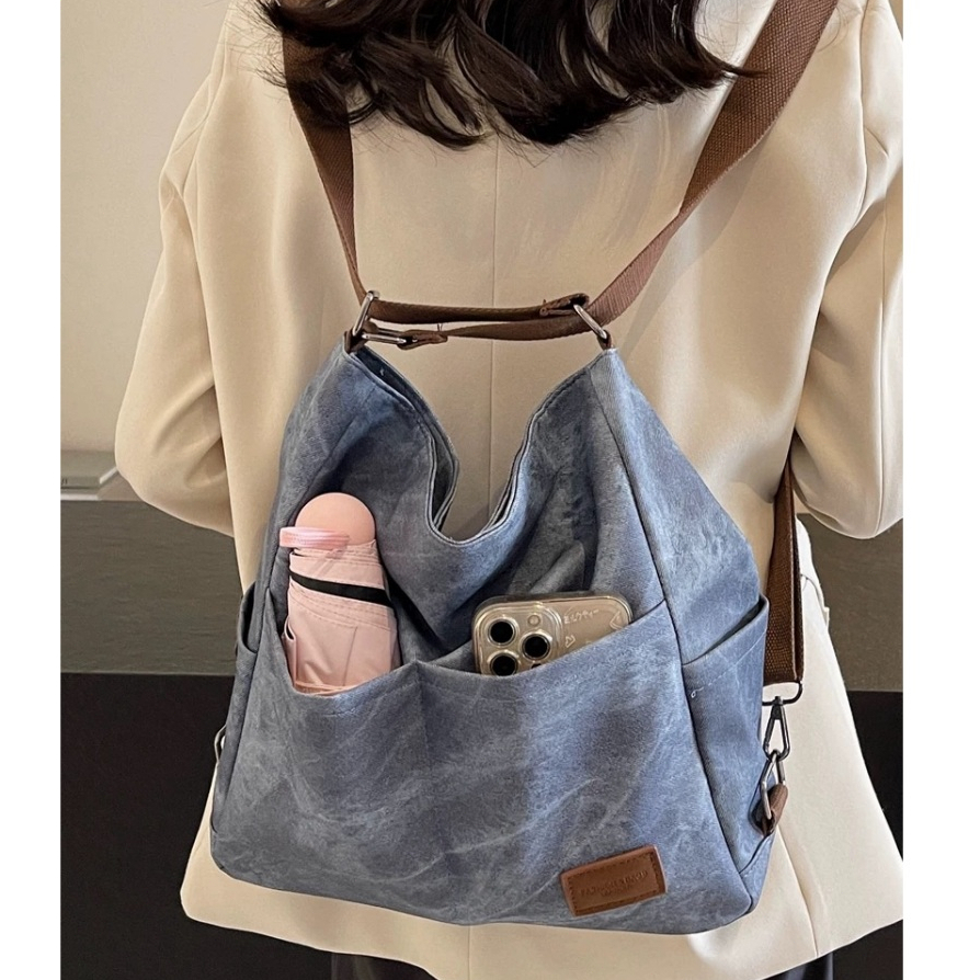 Jual Tas Bahu Retro Baru Tote bags Tas Bahu Kembar Multi Guna Dari ...