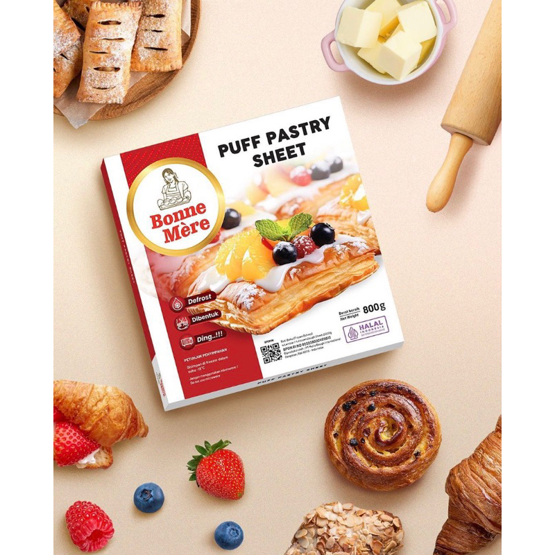 Jual Bonne Mere Puff Pastry sheet 800gr | Shopee Indonesia