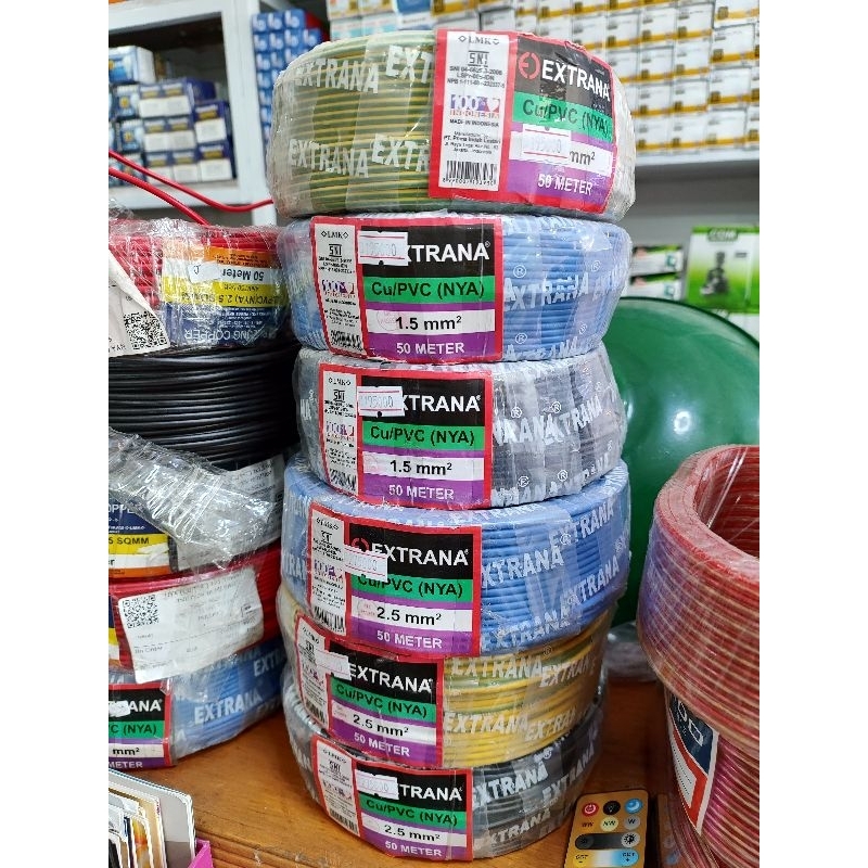 Jual Kabel EXTRANA NYA 1,5 mm | 2,5 mm Kabel Listrik Tembaga Kuningan ...