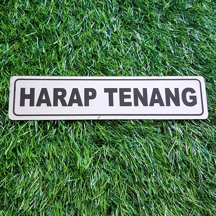 Jual STIKER SIGNBOARD HARAP TENANG PROMO | Shopee Indonesia