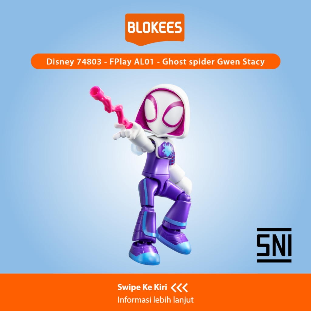 Jual BLOKEES Disney Ghost Spider Gwen Stacy Gacha Figure Magic Blocks ...