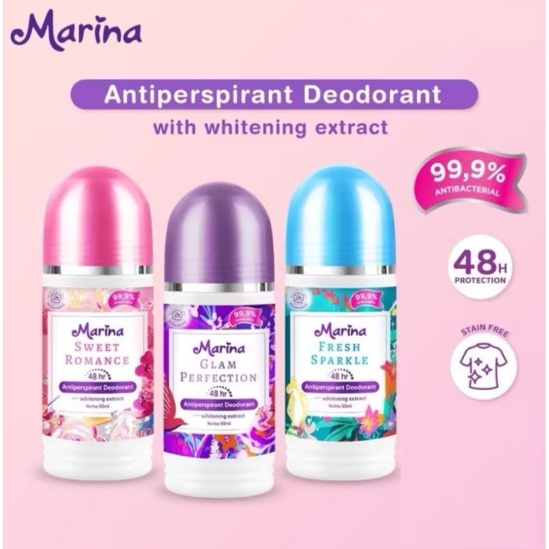 Jual Marina Antiperspirant deodorant 50 ml | Shopee Indonesia