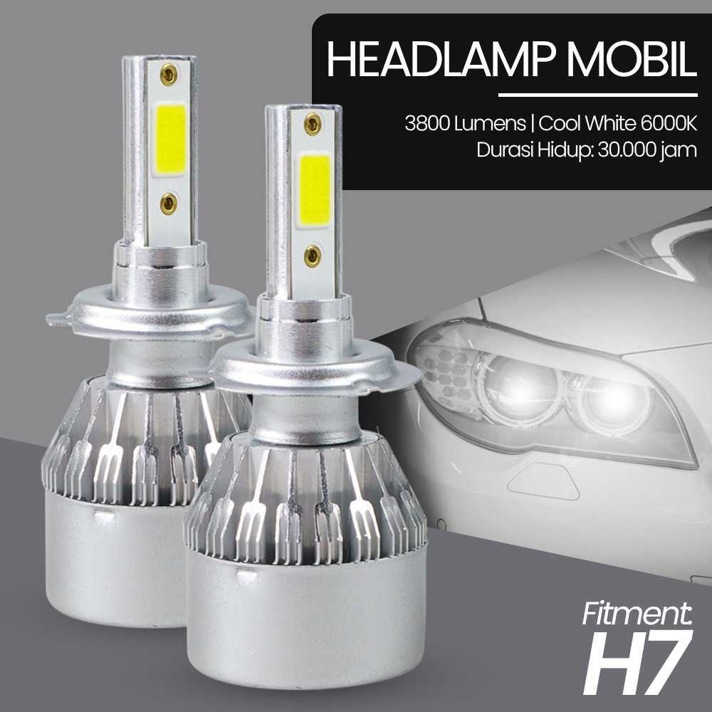 Jual Bohlam Lampu Led H7 Lampu Mobil Led C6 COB 2PCS - White 6000K | Shopee Indonesia