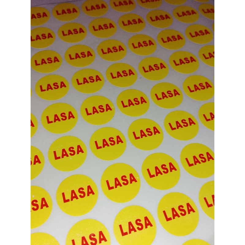 Jual Stiker LASA Bulat Ukuran 2 cm | Shopee Indonesia