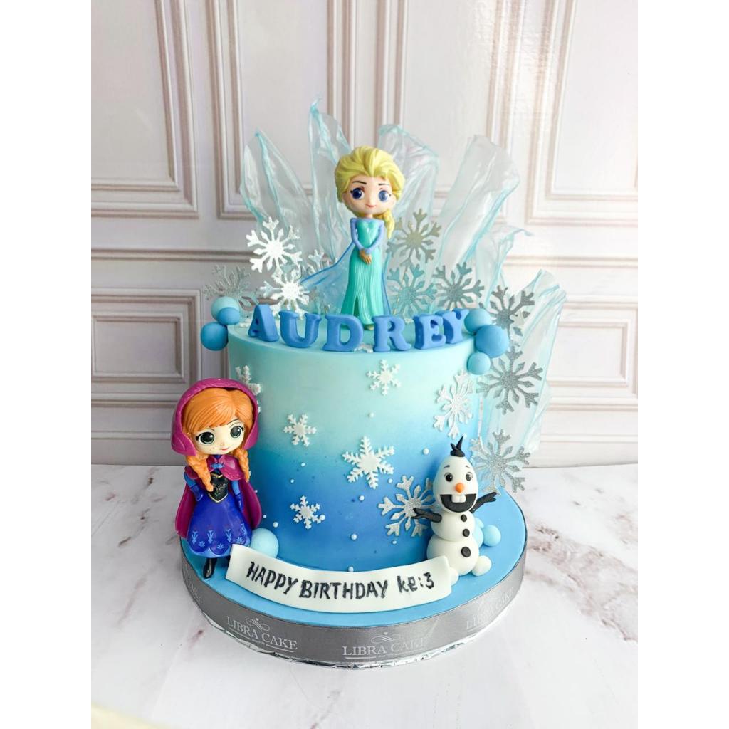 Jual Kue Ulang Tahun/Birthday Cake/Kue Ultah Tema Frozen/Kue Anna Elsa ...