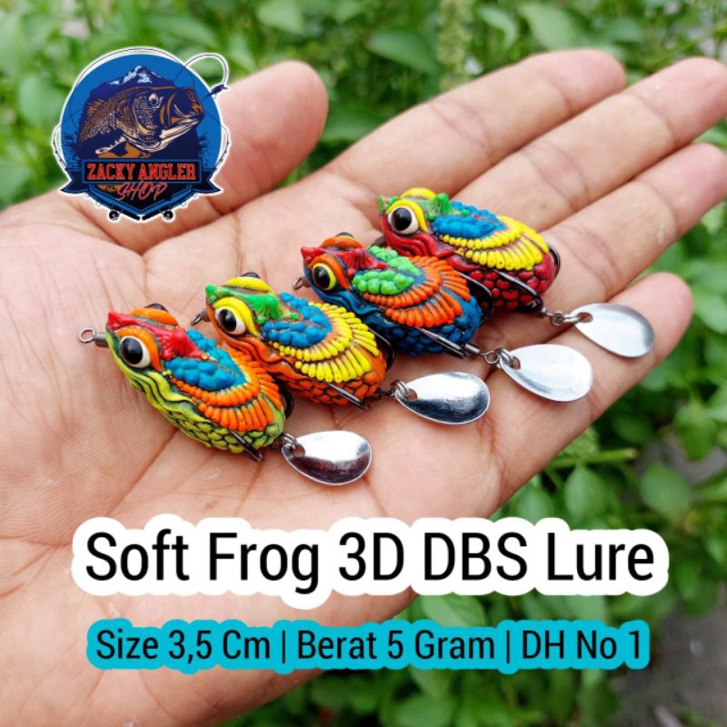 Jual Soft Frog 3D DBS Lure Umpan Casting Gabus | Shopee Indonesia