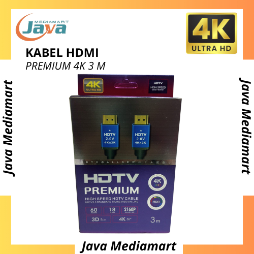 Jual Kabel hdmi Versi 2.0 M-Tech 4K HDTV Premium 3 Meter | Shopee Indonesia