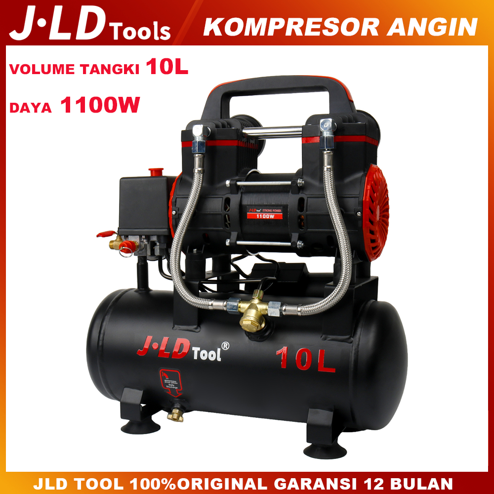 Jual JLD 10L Kompresor Angin Mini Oilless Listrik 1100W Alat Tekanan ...
