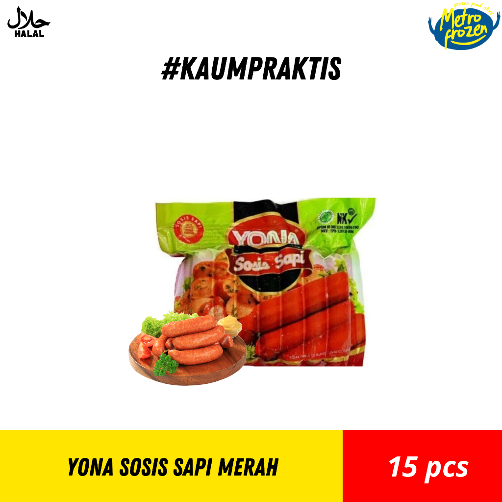 Jual YONA Sosis Sapi Merah (15pcs) | Shopee Indonesia