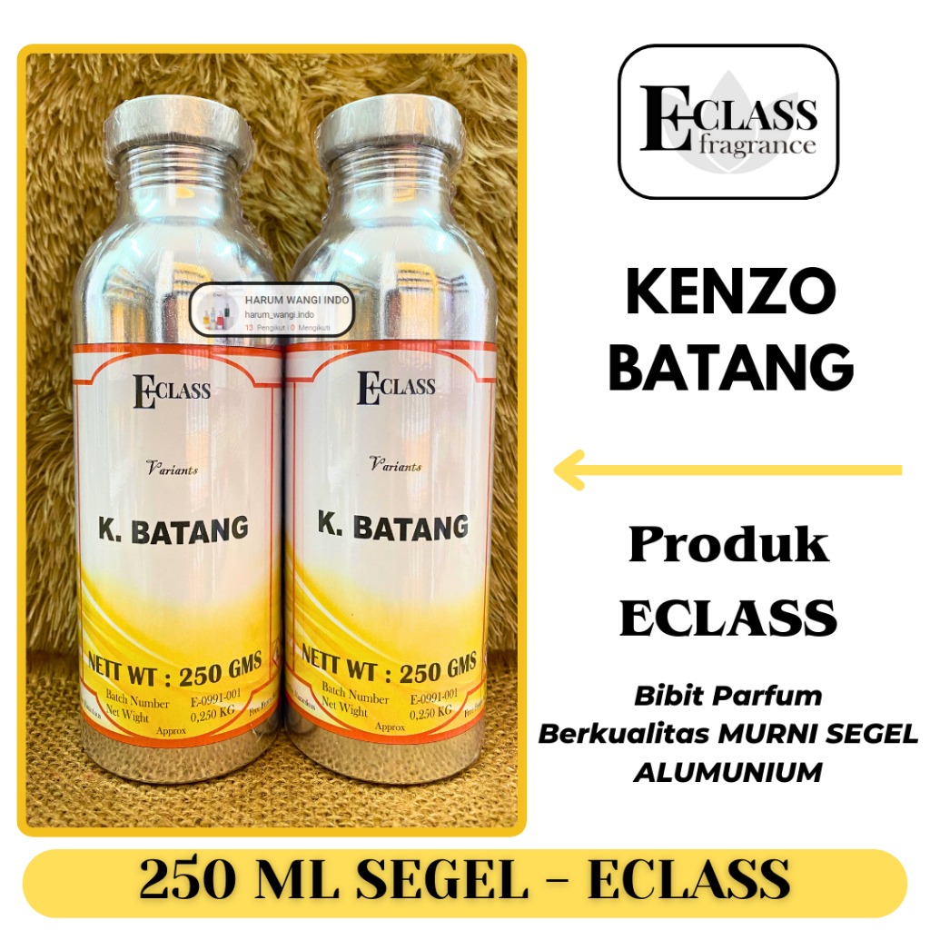 Jual Bibit Parfum KZ BATANG ( 250 ML SEGEL Alumunium ) ECLASS Fragrance | Shopee Indonesia