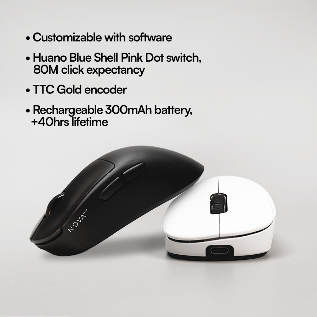 Jual NOVA Ergo Ergonomic Wireless Gaming Mouse by Press Play | Shopee ...
