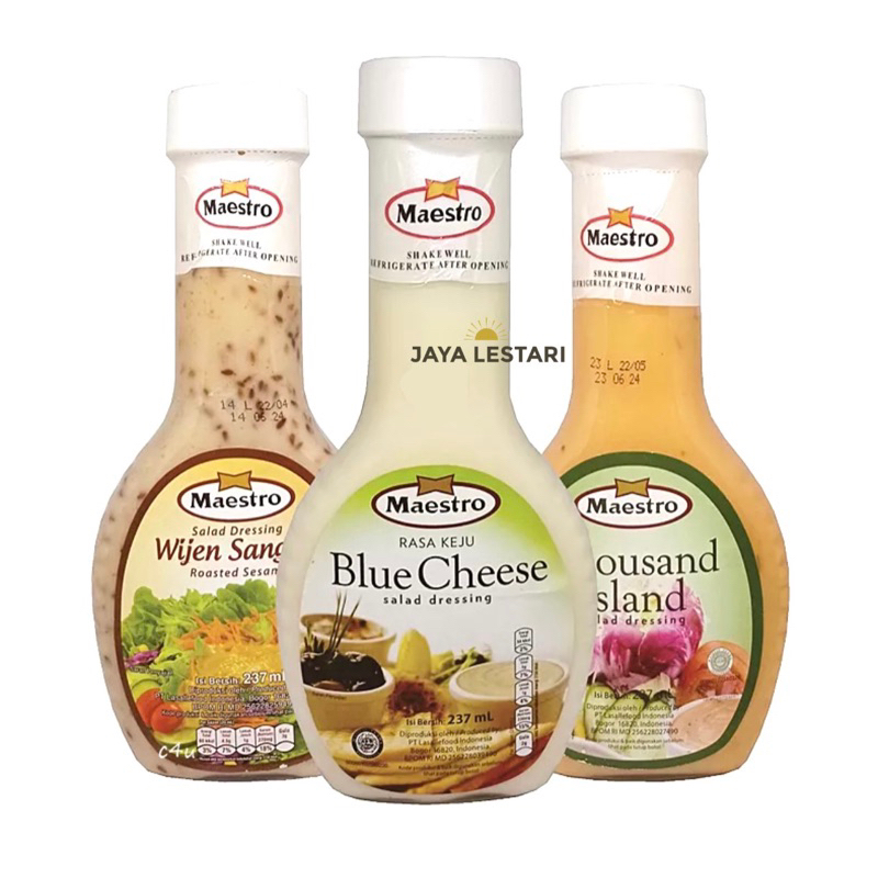 Jual Maestro Salad Dressing Botol (237ml) (2 Varian Rasa) | Shopee ...