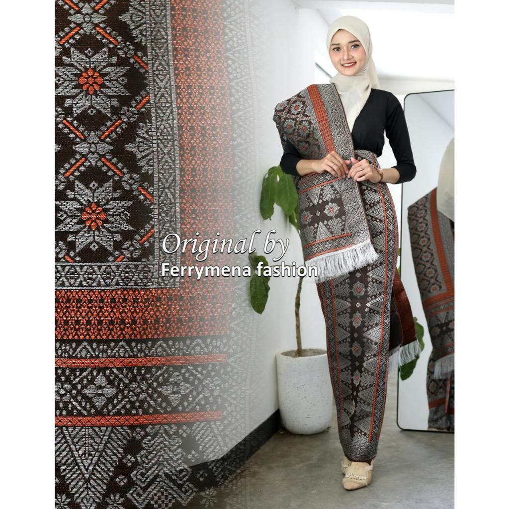 Jual Rok Songket Tenun Dan Selendang Premium ROk Songket Palembang ...