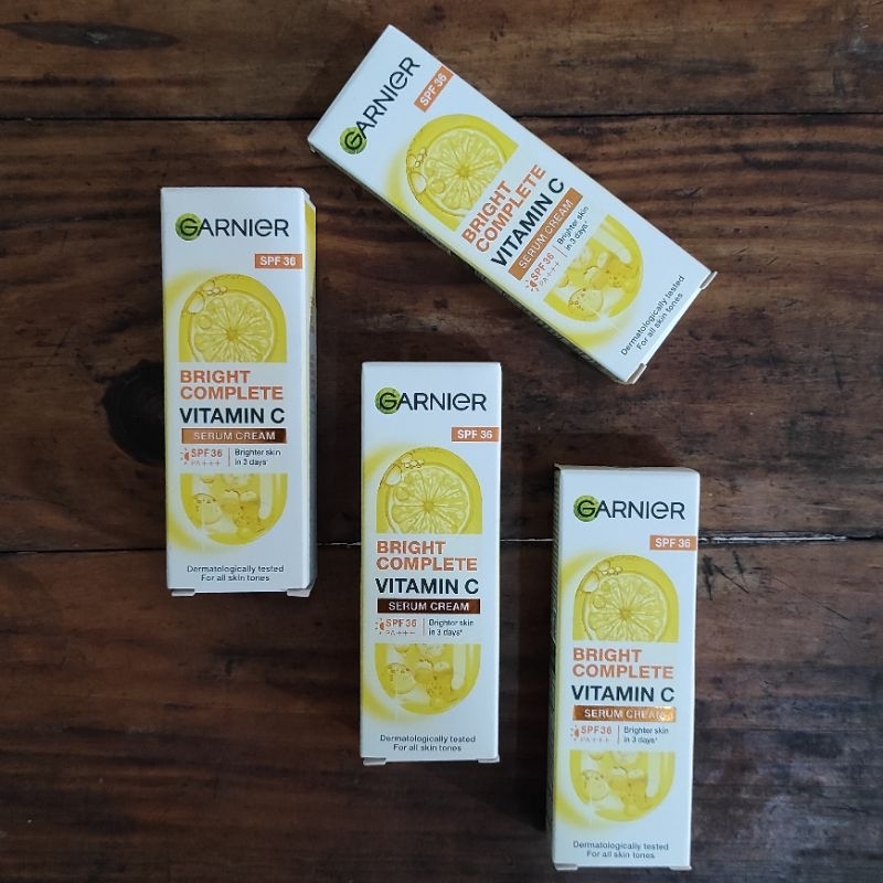 Jual GARNIER Bright Complete Vitamin C Serum Cream Spf36 Pa+++ 20ml | Shopee Indonesia