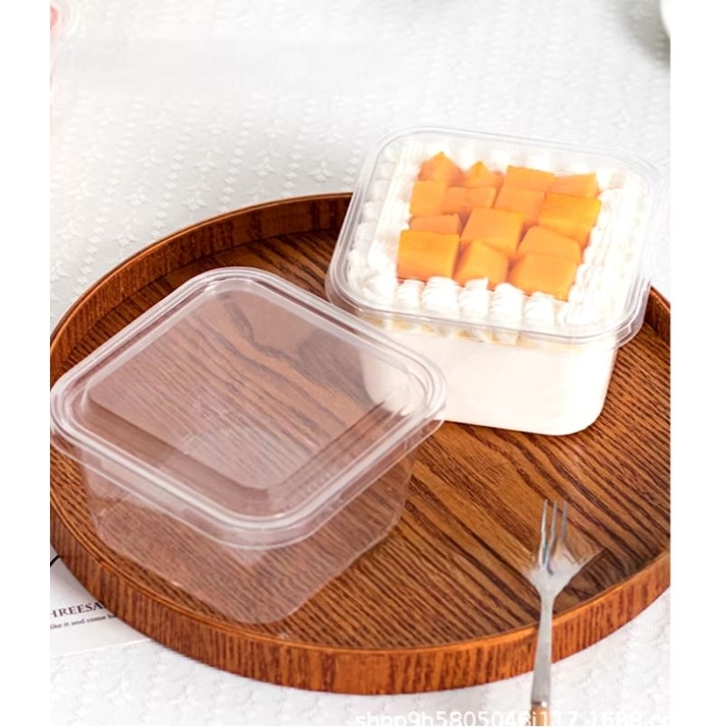 Jual 10SET kotak puding 600ml mika box cocok untuk salad, dessert ...