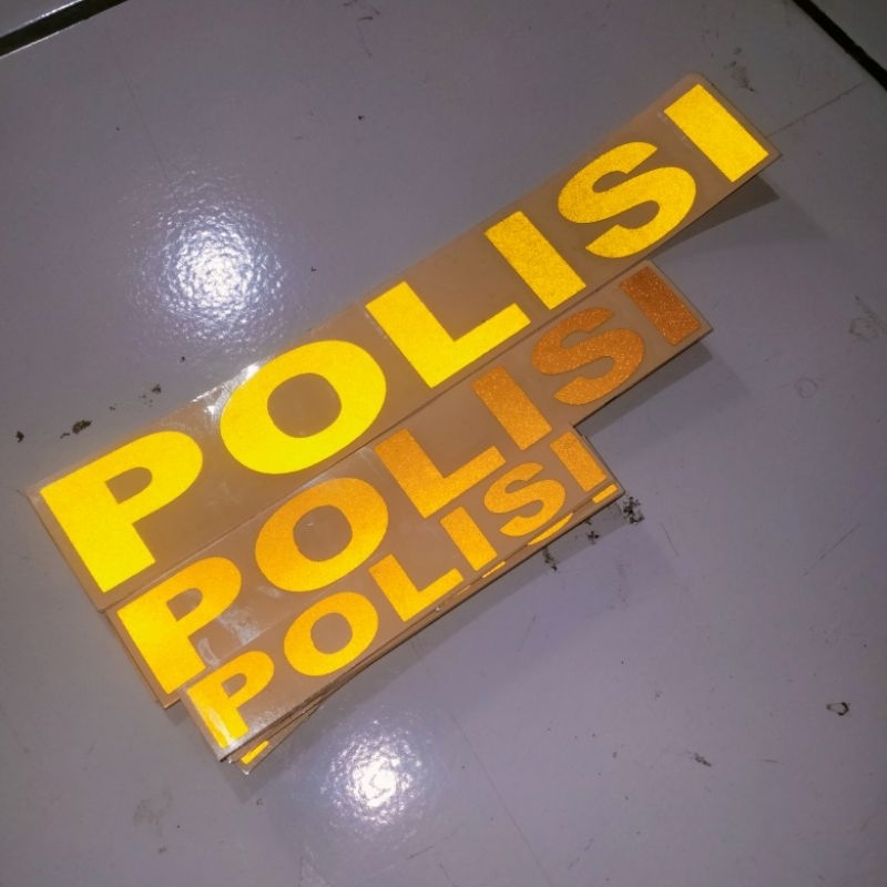 Jual Sticker Stiker Body Motor Mobil CUTTING POLISI | Shopee Indonesia